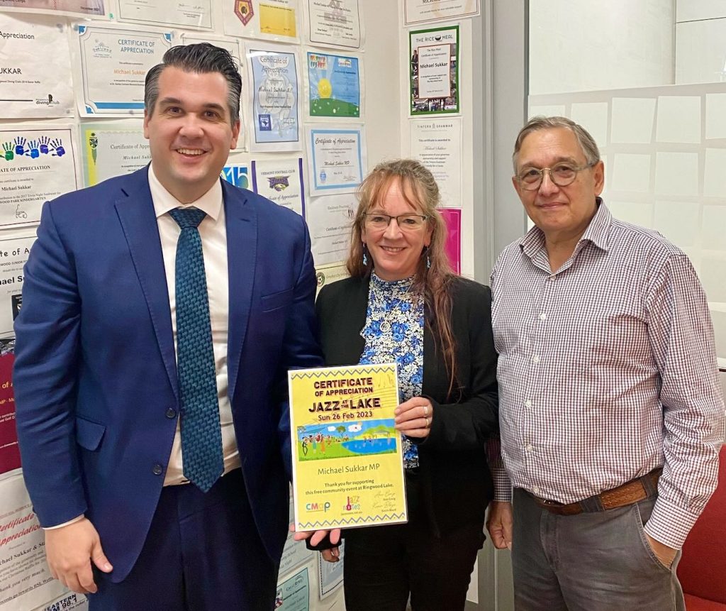 Thanks to Michael Sukkar MP - CMaPinc.org.au